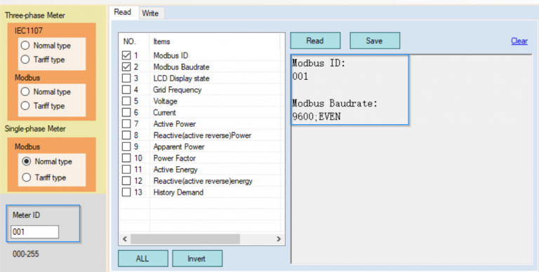 Configure Modbus address AD120 single phase - Smart-View Technology